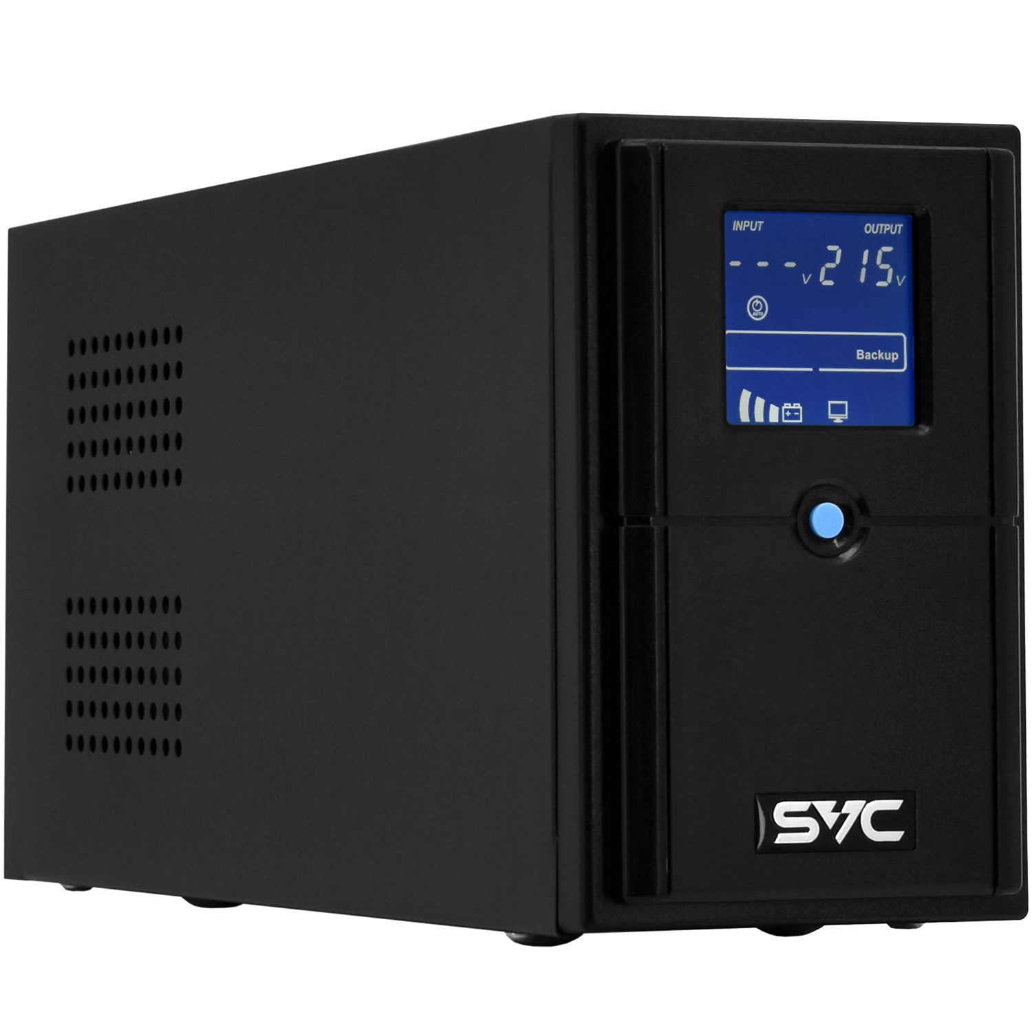 Блок бесперебойного питания SVC V-600-L-LCD UPS 600VA/360W, 12V/7.5Ah*1, (2) Schuko + (1) C13 ...
